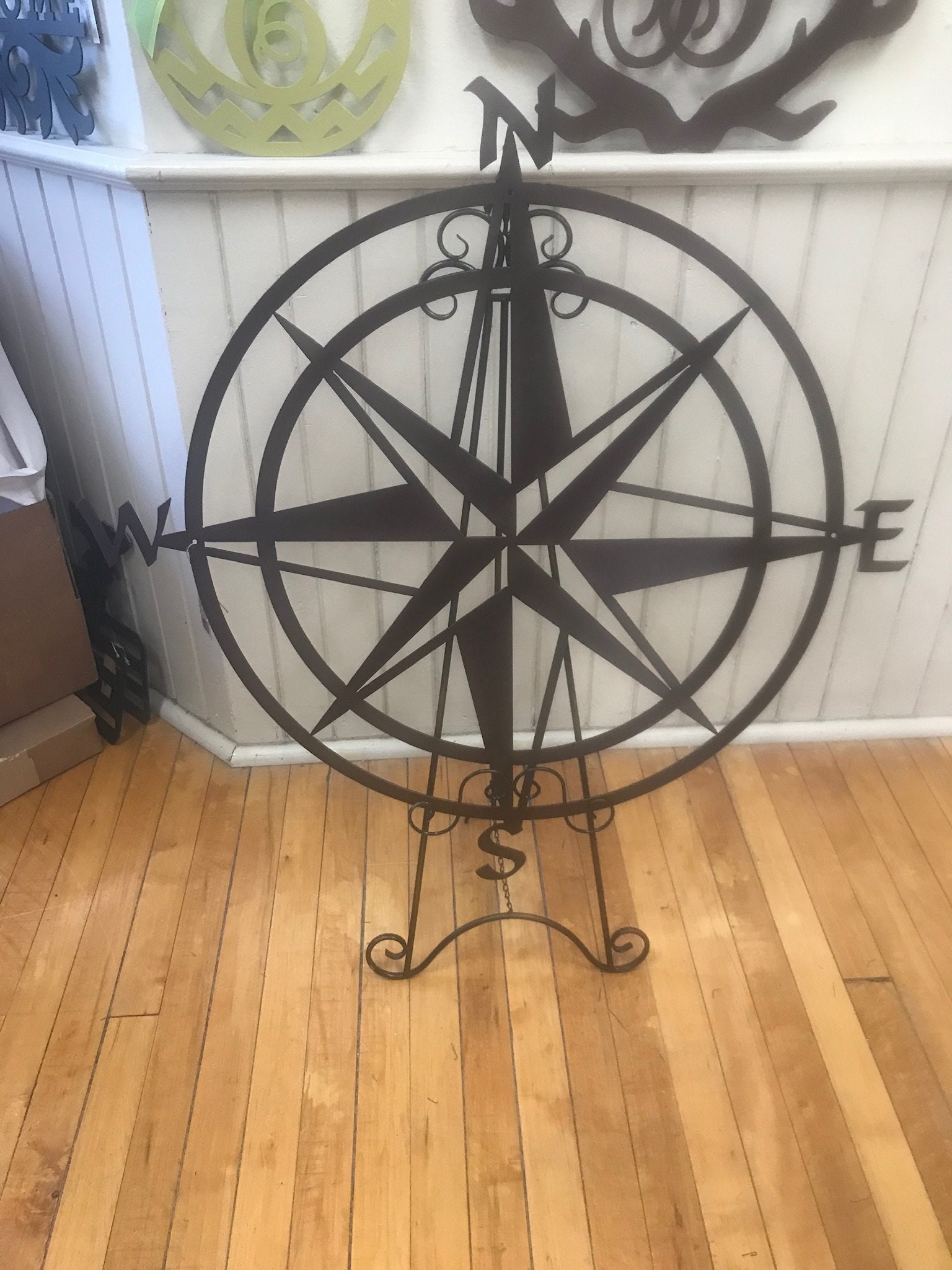 Decorative Compass , Metal Compass Sign , Out Door Garden Compass - Etsy