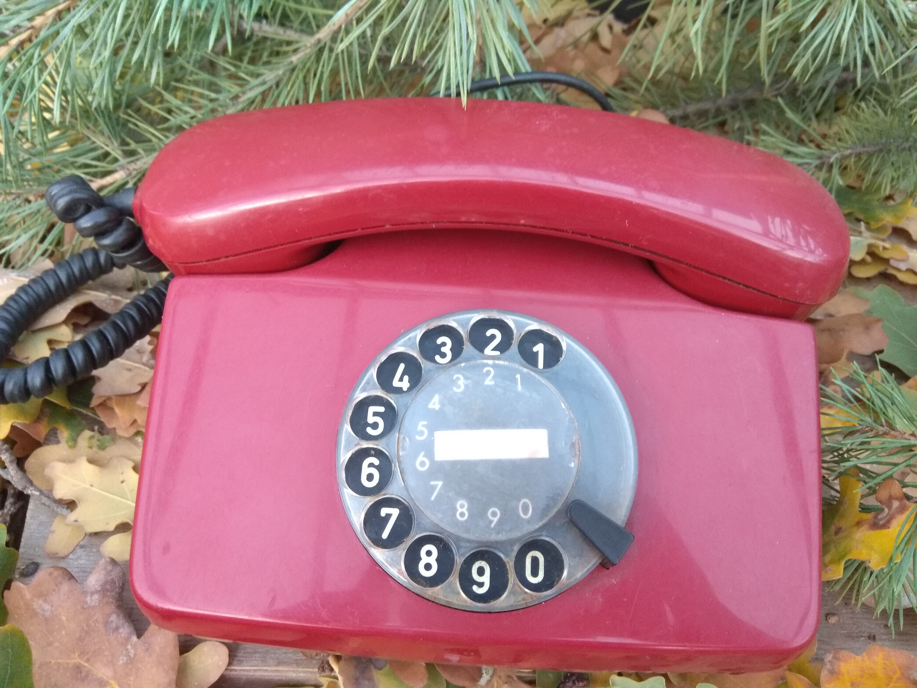 Vintage phone Siemens red phone desk phone Germany 1980s | Etsy