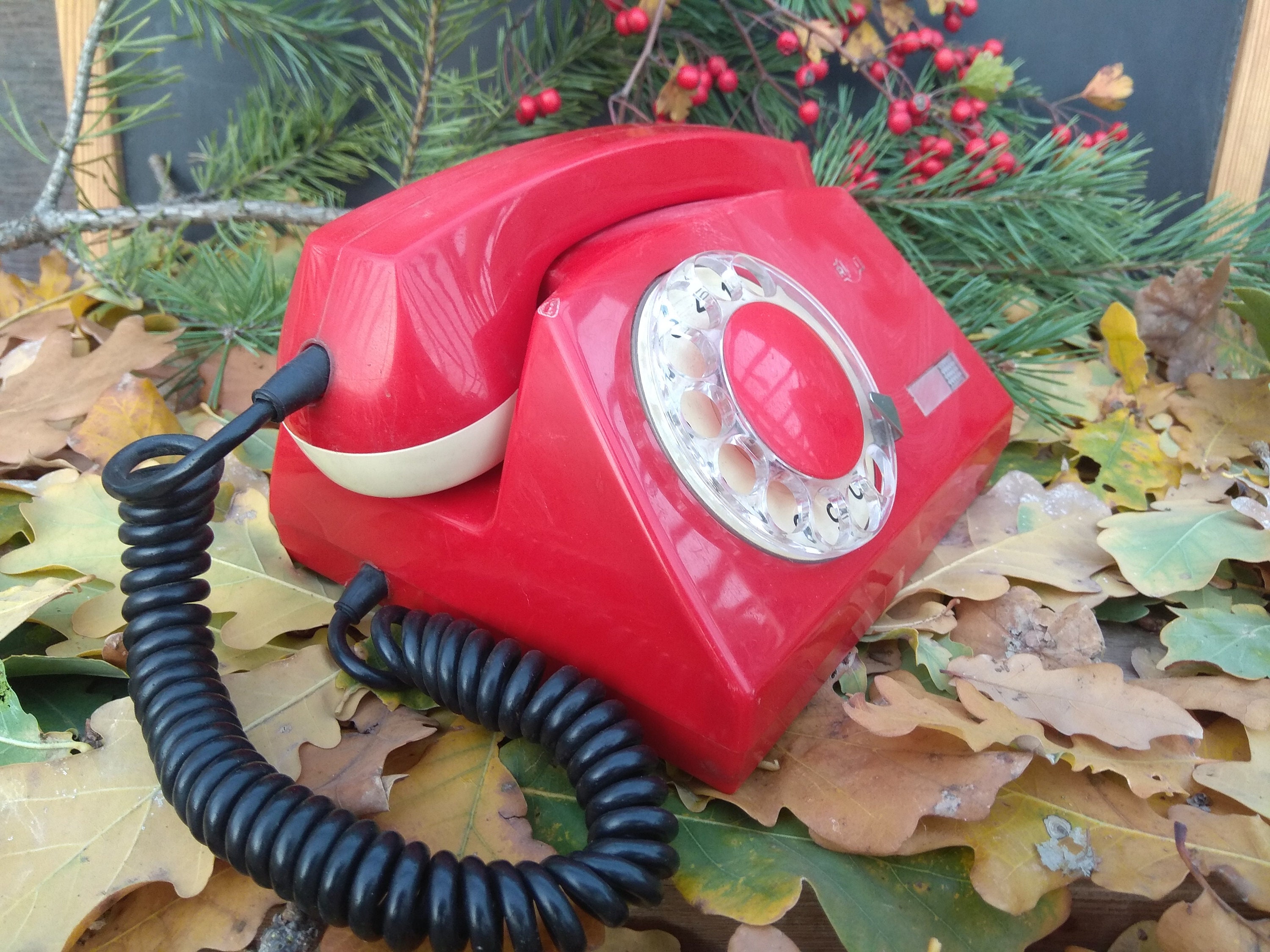 Vintage rotary phone Retro soviet telephone 1980s | Etsy