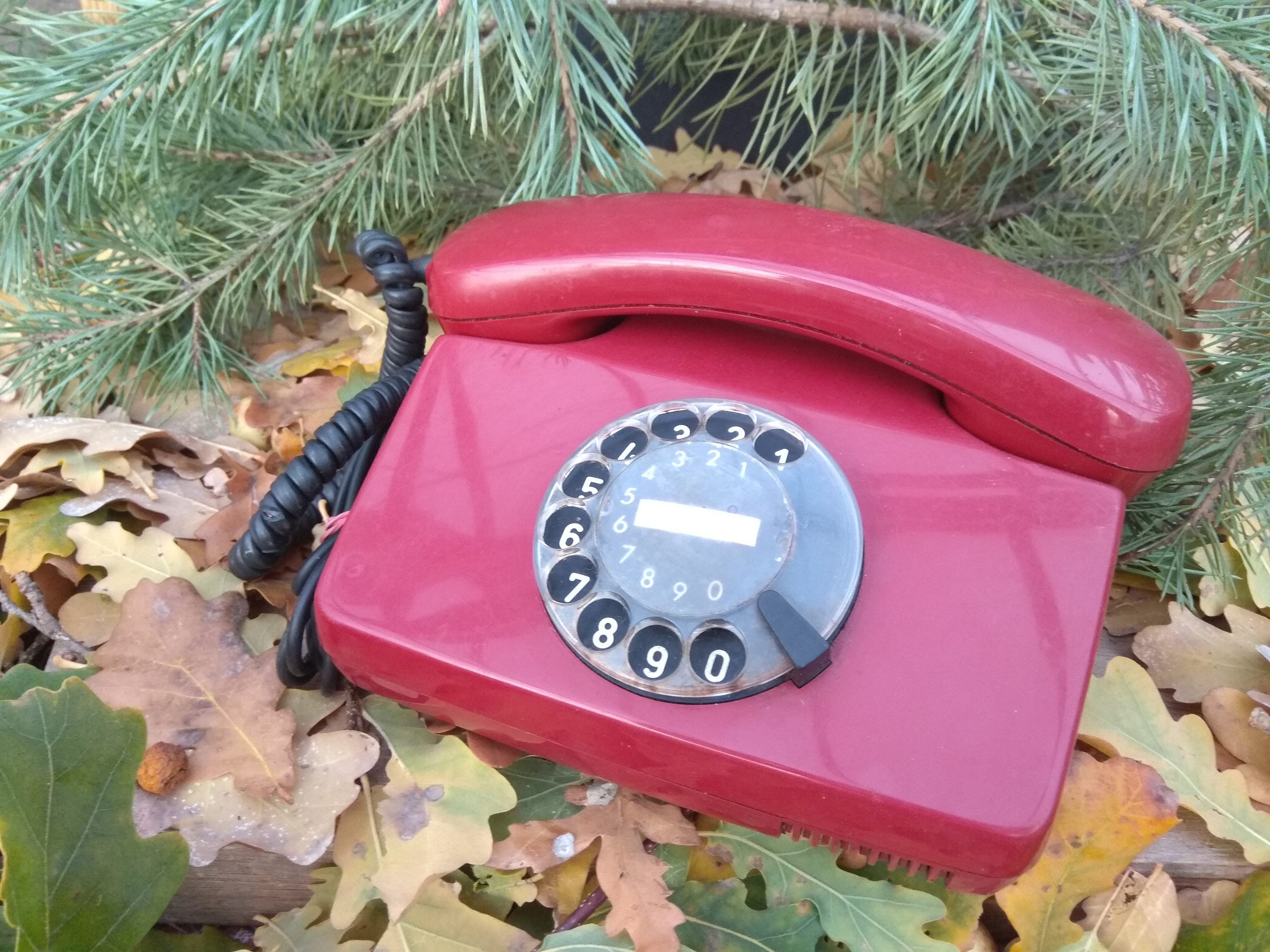 Vintage phone Siemens red phone desk phone Germany 1980s | Etsy