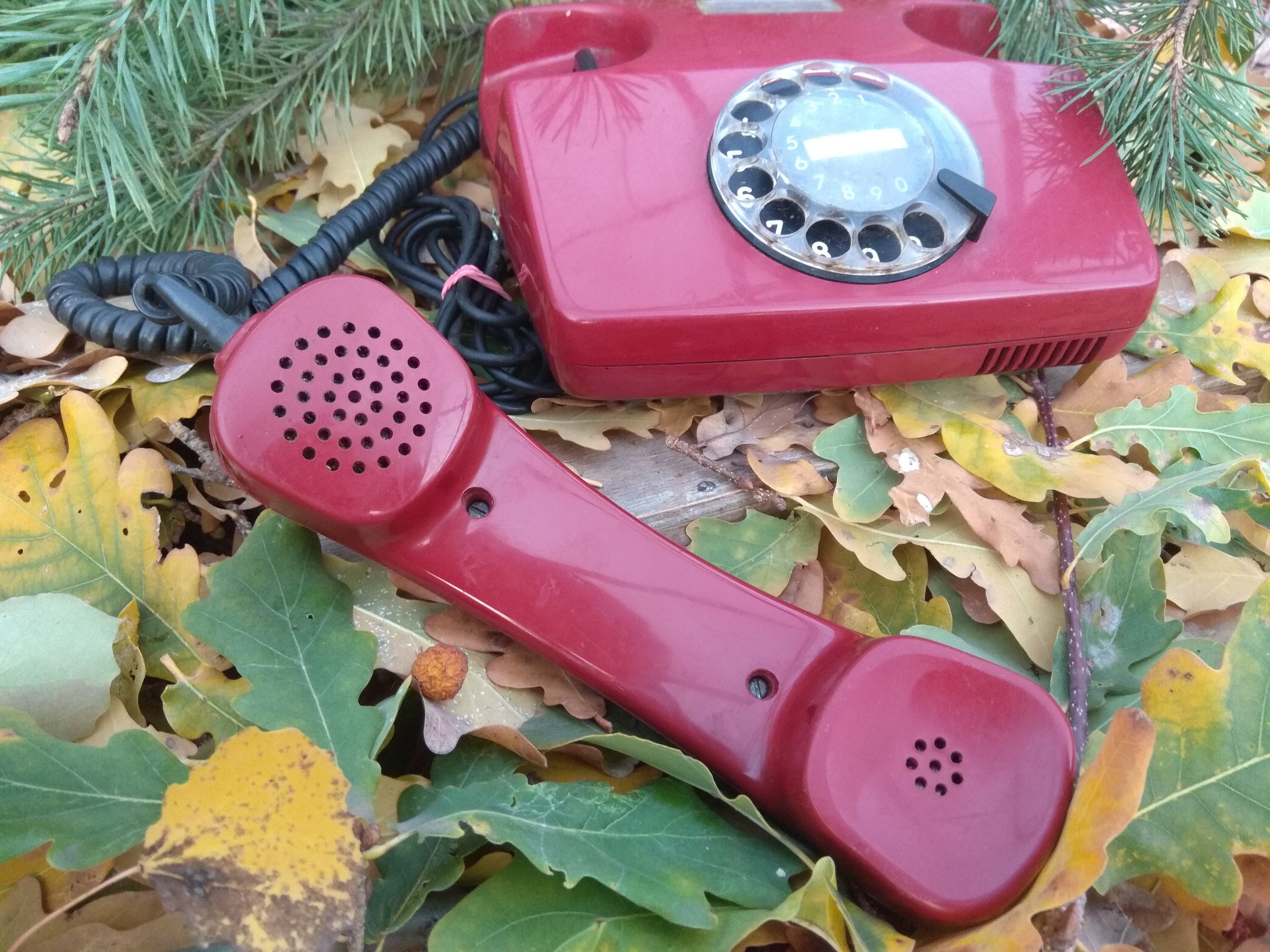 Vintage phone Siemens red phone desk phone Germany 1980s | Etsy