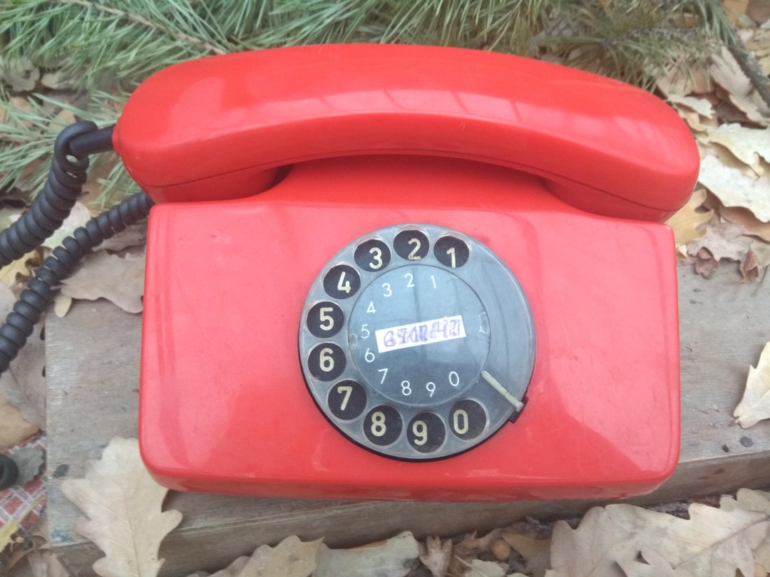 Vintage Rotary Phone Siemens Old Desk Phone 1980s - Etsy