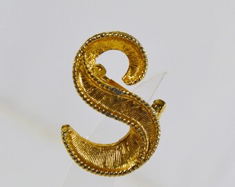 Gold Intial Pin, Initial Pin, Gold Letter Pin, Letter, Silver Initial ...