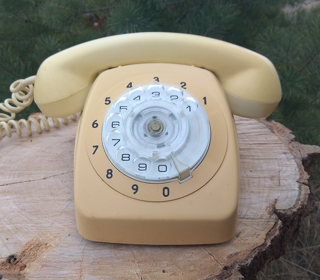 Vintage Rotary Phone Old Retro Telephone 1960s - Etsy