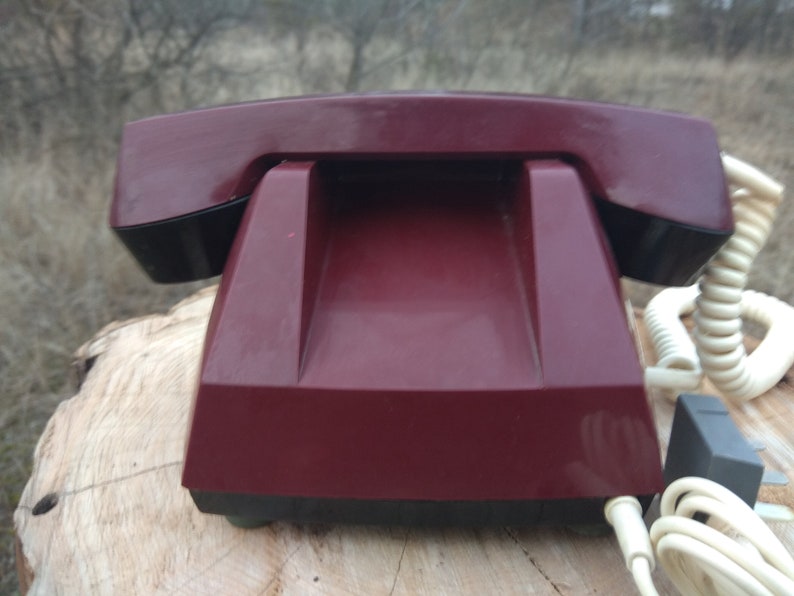 Vintage Old Rotary Phone Red Soviet Telephone 1980s - Etsy
