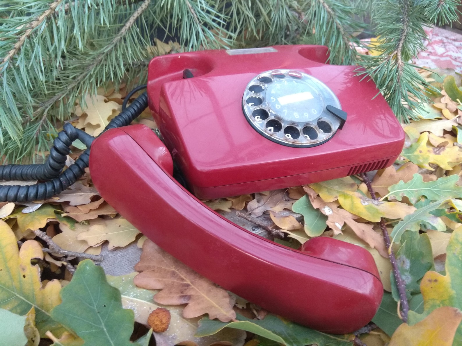 Vintage phone Siemens red phone desk phone Germany 1980s | Etsy