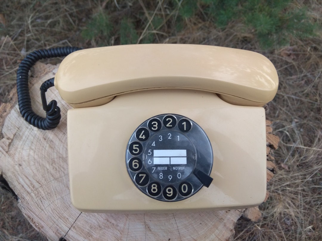 Vintage Rotary Phone Siemens Old Desk Phone Retro Telephone 1980s - Etsy