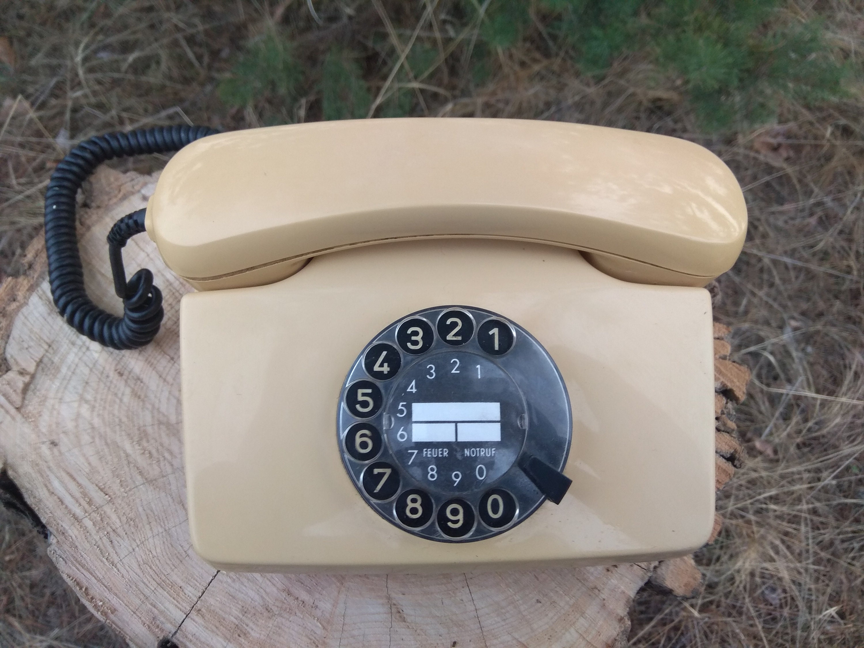 Vintage Rotary Phone Siemens Old Desk Phone Retro Telephone - Etsy