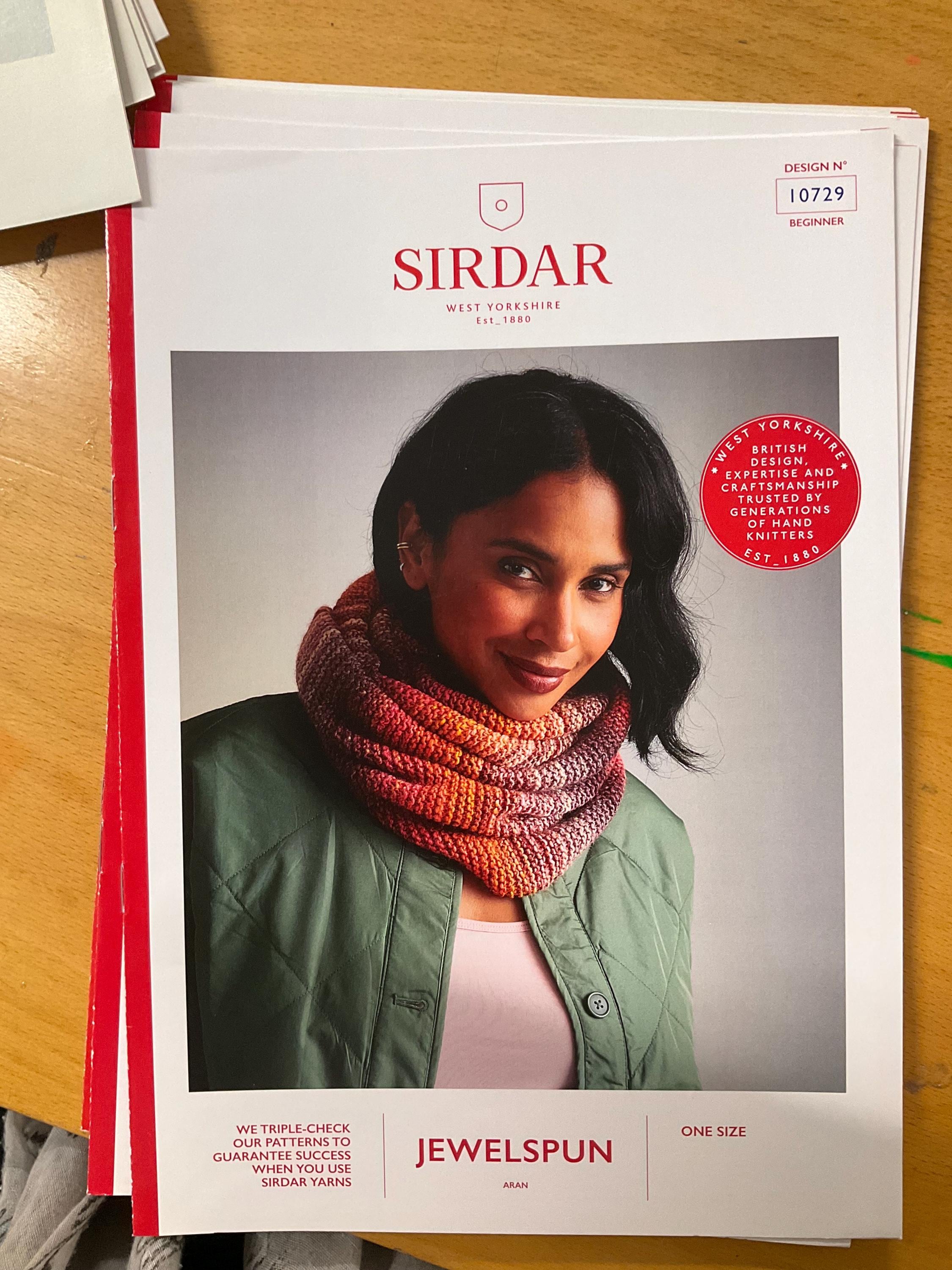 Sirdar Jewelspun Aran Knitting Patterns Styles 10718, 10719, 10720 ...