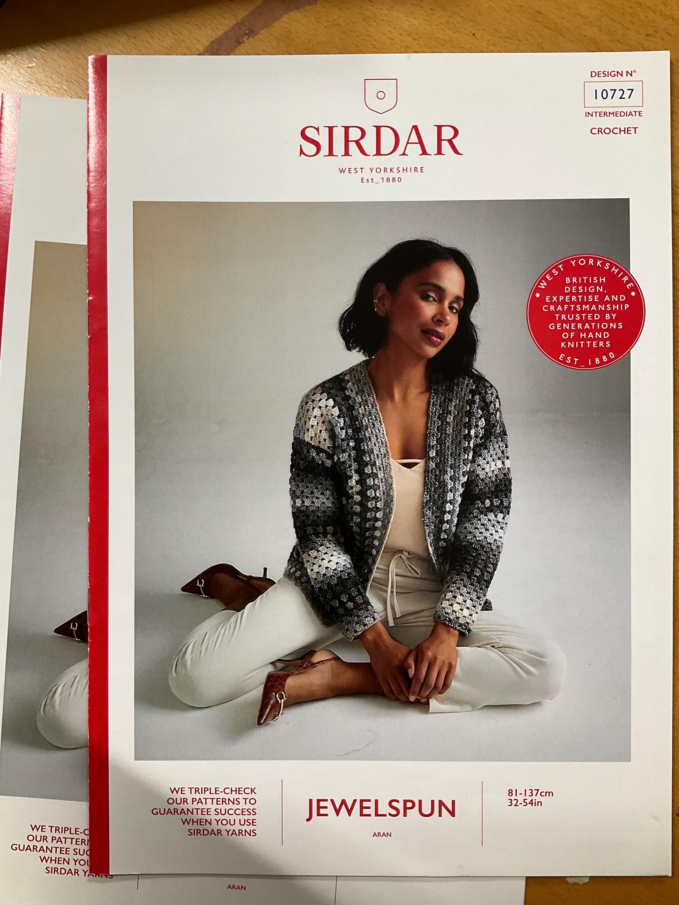 Sirdar Jewelspun Aran Knitting Patterns Styles 10718, 10719, 10720 ...