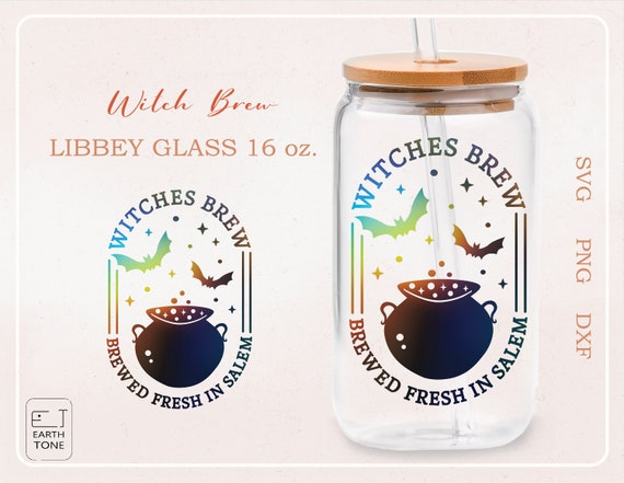 Witch Brew Can Cup Halloween basic Witch spooky Season - Etsy