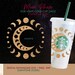 Moon Phase Moon Svg, Celestial Svg, Full Wrap for Venti Cold Cup 24oz ...