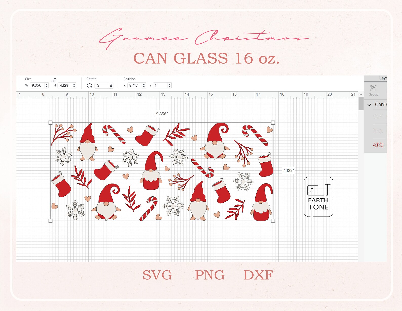 Gnome snowflake Winter Vibes Santa Candy Snow christmas - Etsy