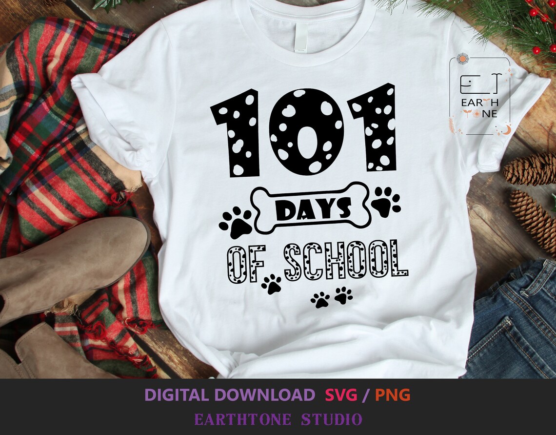 100 Day 101 Days of School SVG 101 Days of School Dalmatian - Etsy