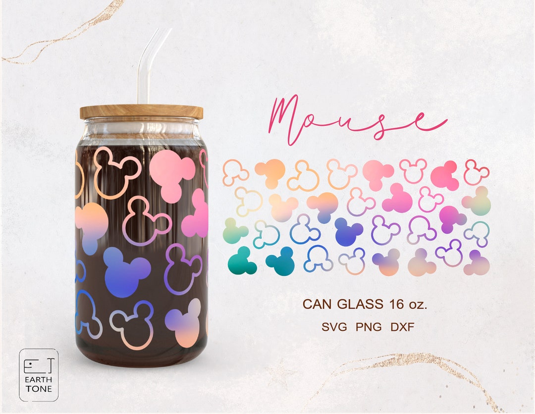 Cute Mouse Lovely Face Mouse Winter Wrap for Libbey Glass 16oz PNG,DFX ...