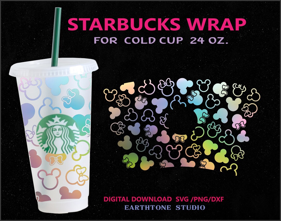 Mouse Starbucks Cup Wrap: Seamless Love Design (digital Download) - Etsy