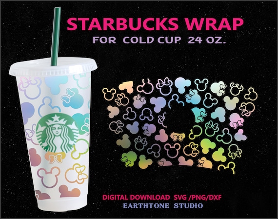 Lovely Mouse Cup Seamless Mouse love Full Wrap for - Etsy