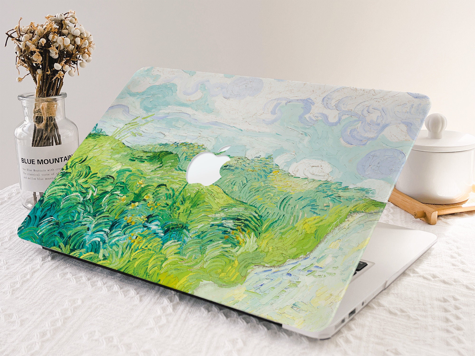 Oil Painting Green Grass Macbook Case Macbook Pro 13 2020 | Etsy