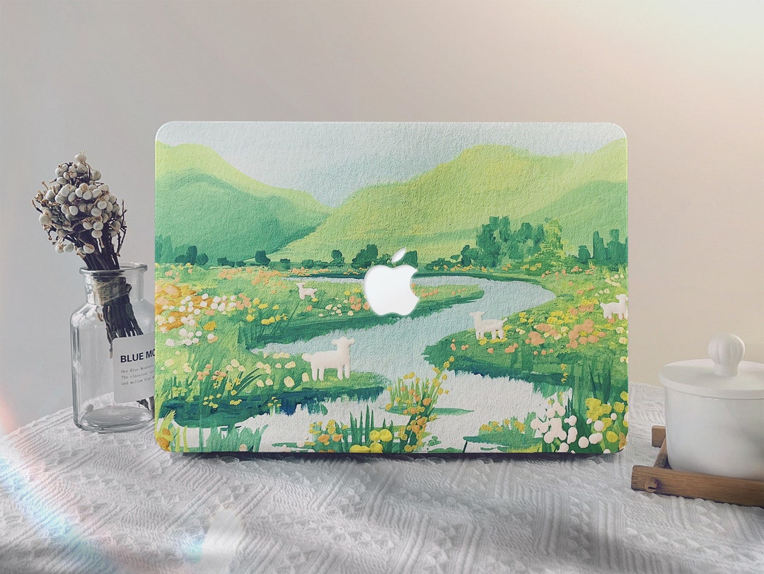 Green Oil Painting Landscape MacBook Case MacBook Pro 13 2020 MacBook ...