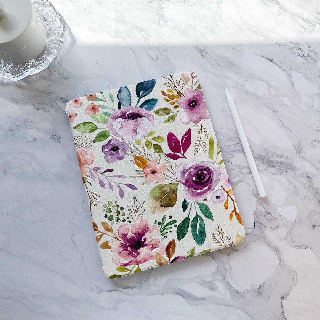 Natural Flower Painting iPad Case for 9.7'' 10.2'' 11'' 12.9'' Inch ...