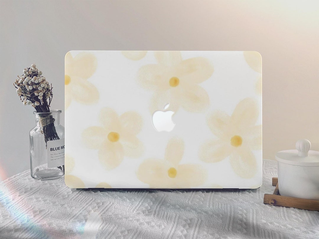 Light Yellow Floral MacBook Case New MacBook Pro 13 A2338 MacBook M4 ...