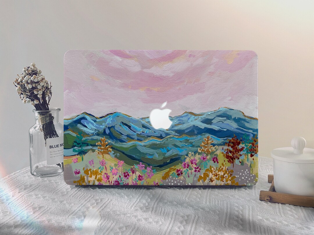 Art Oil Painting Mountains MacBook Case for New MacBook M1 M2 Air 13 ...
