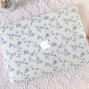 Light Blue Floral MacBook Case New MacBook Pro 13 A2338 MacBook Air 15 ...