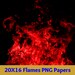 Flames PNG 20X16 Inch Papers Discount Bundle, 5 Fire Texture Smoke ...