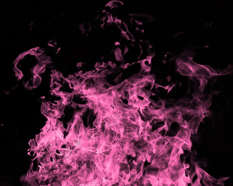 Pink Flame PNG & JPG 20X16 Inch Printable Wall Art Fire - Etsy