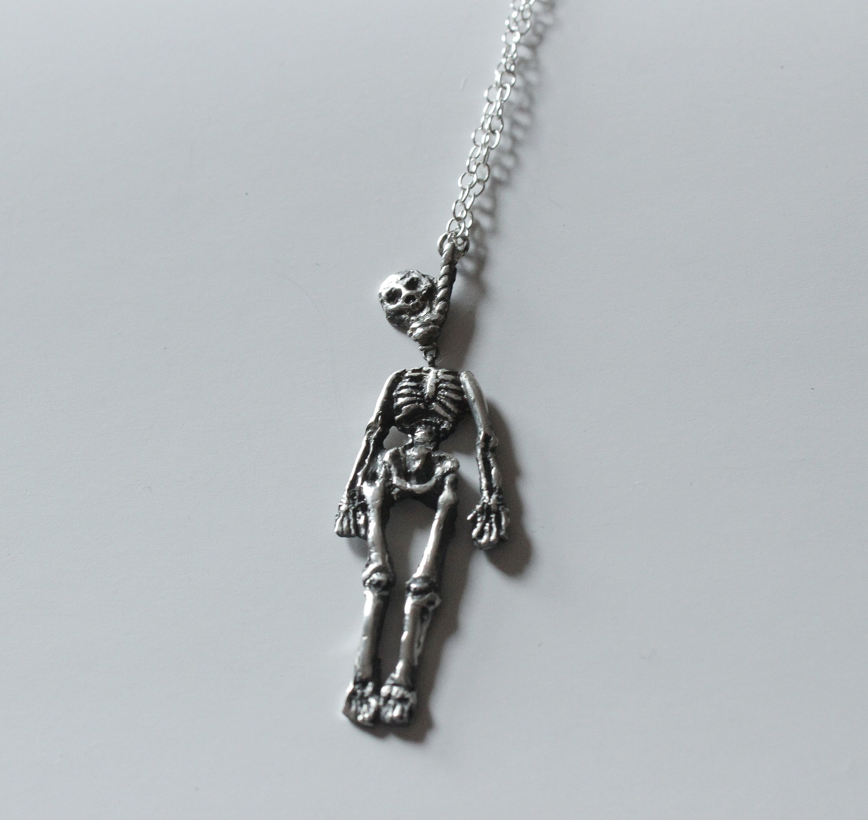 The Hanging Man. Silver, Gothic, Pendant, Memento Mori and Macabre. - Etsy