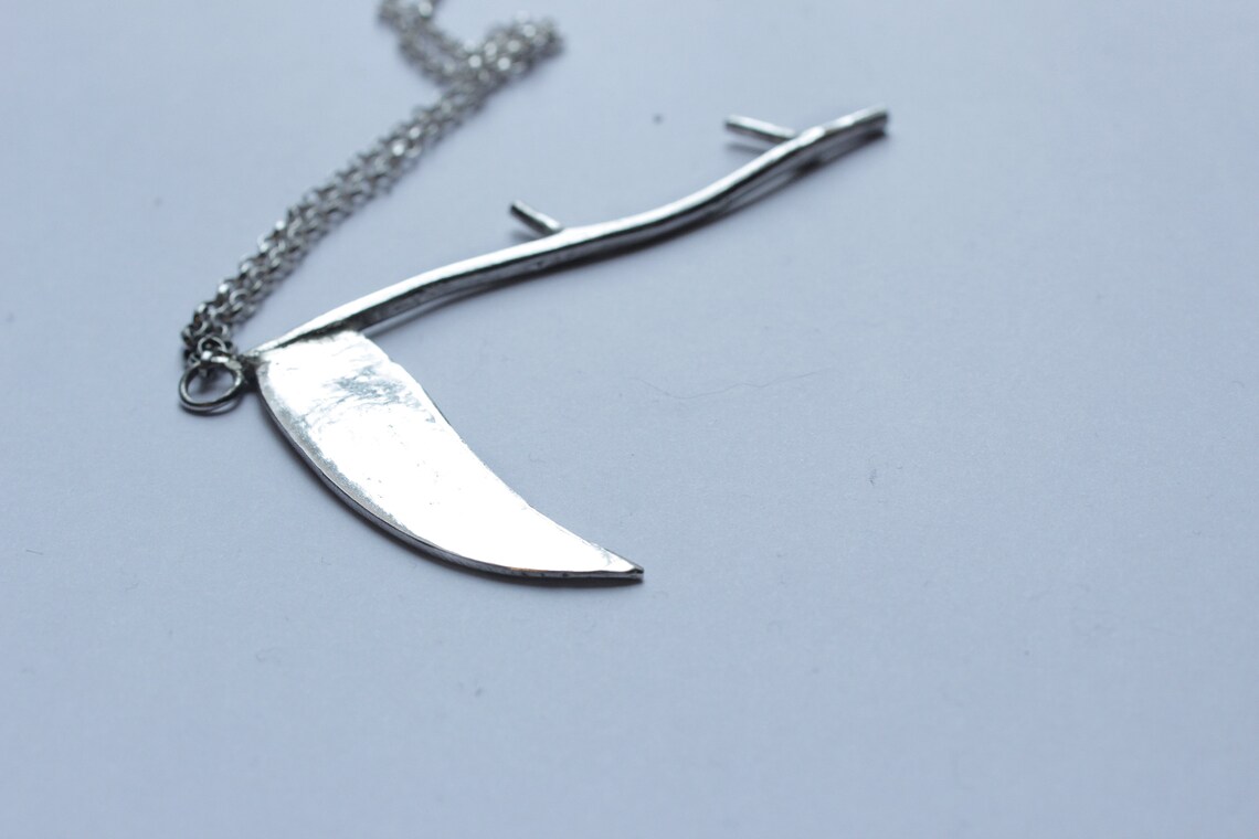 The Scythe. Handmade Silver Gothic Pendant Memento Mori - Etsy