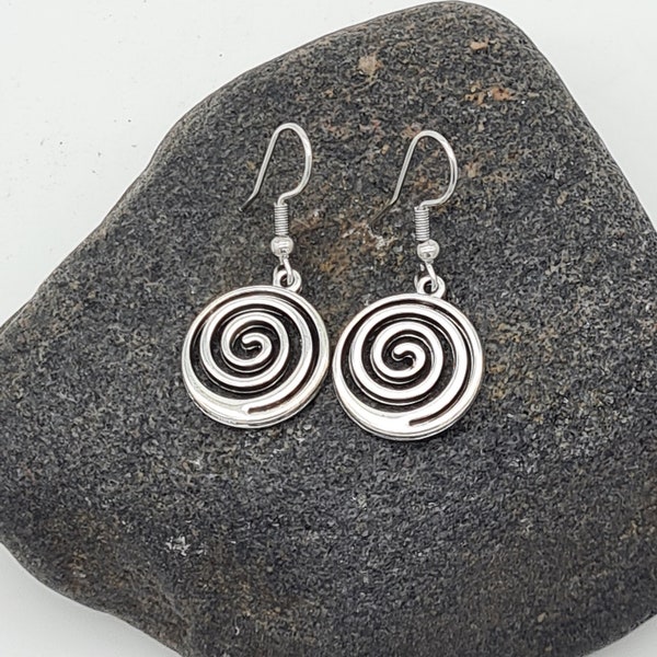 Spiral Earrings - Etsy