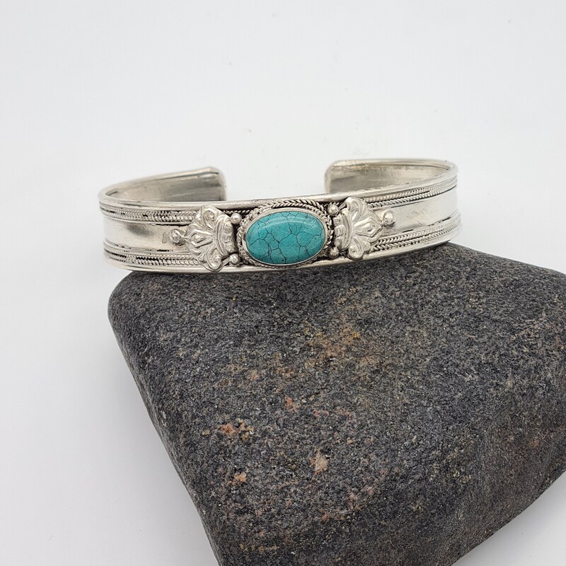 Turquoise Cuff Bracelet - Etsy