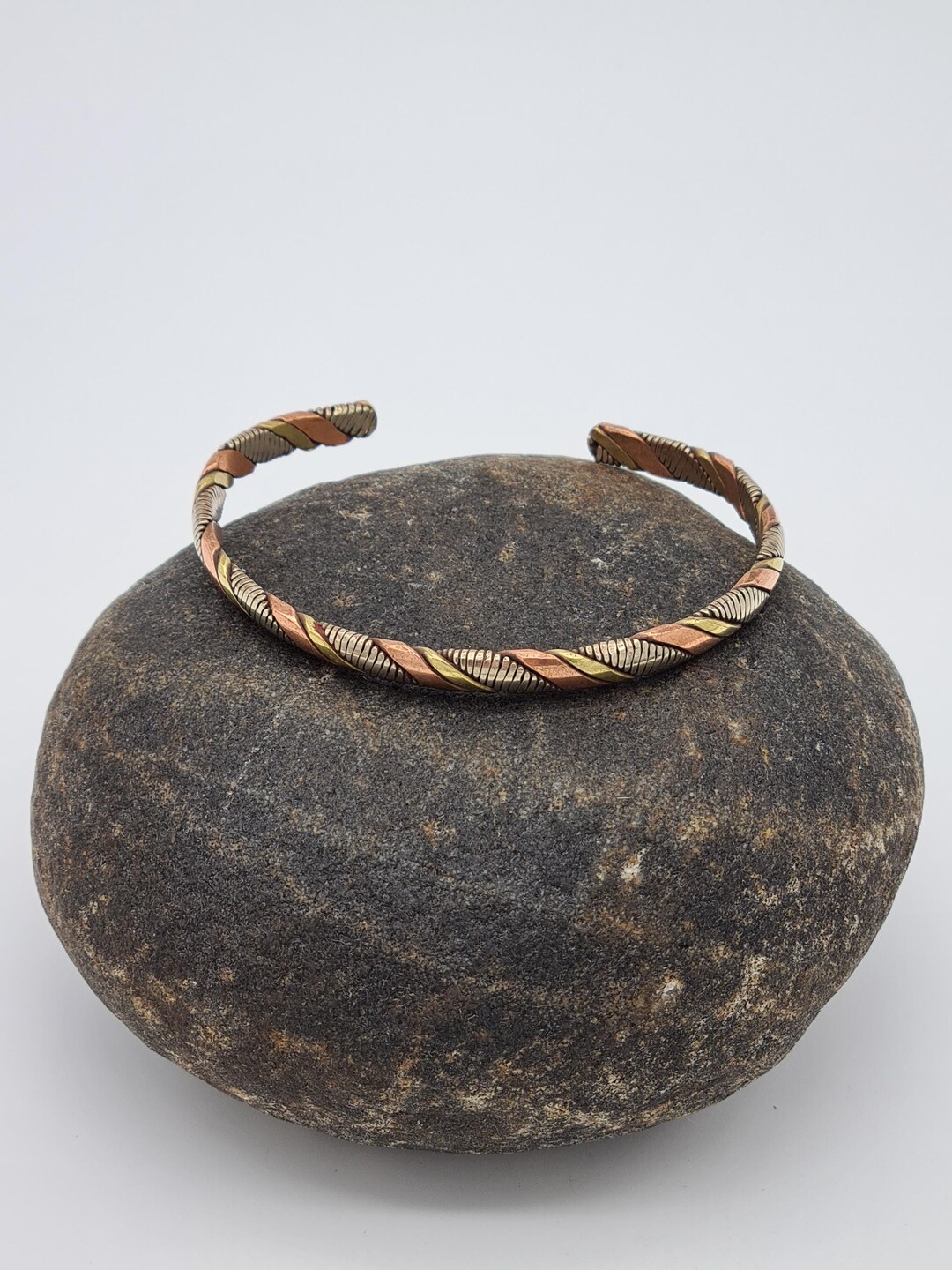 Arm Ring, Viking Norse Twisted Bangle, Brass Copper, Ethnic Cuff ...