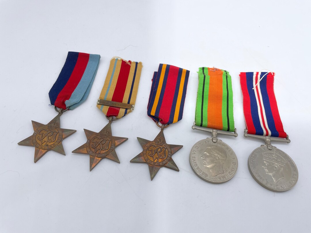 Original World War Two Medal Grouping Including Africa Star - Etsy