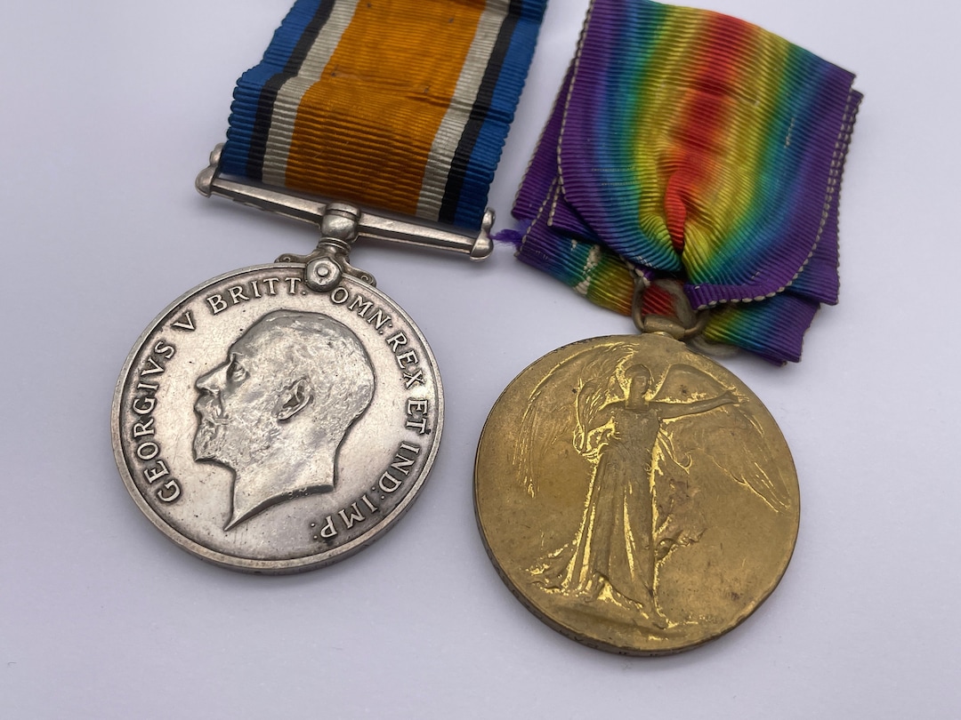 Original World War One Medal Pair, Dvr Wren, Army Service Corps - Etsy