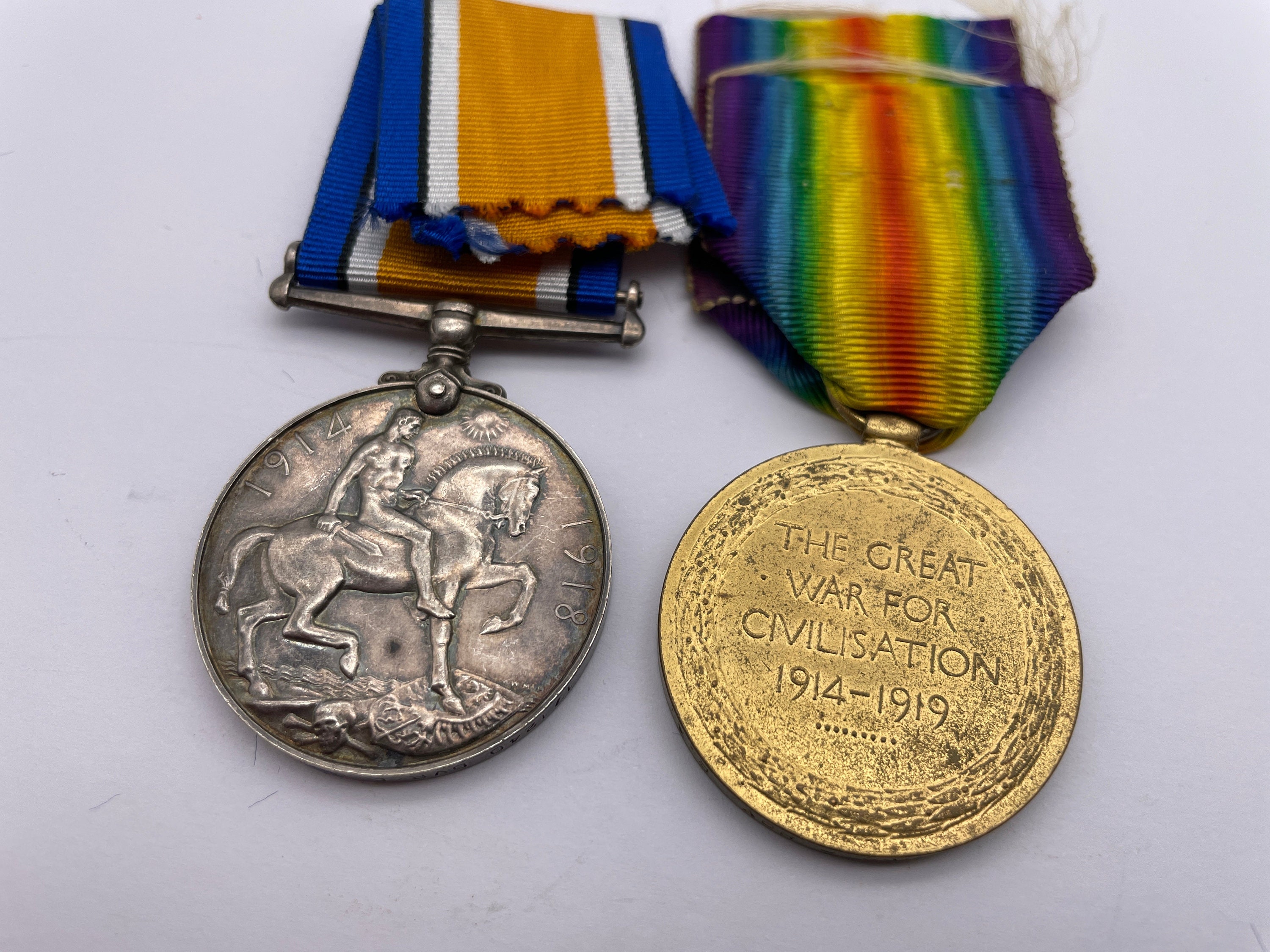 Original World War One Medal Pair Dvr Hoy Royal Artillery - Etsy