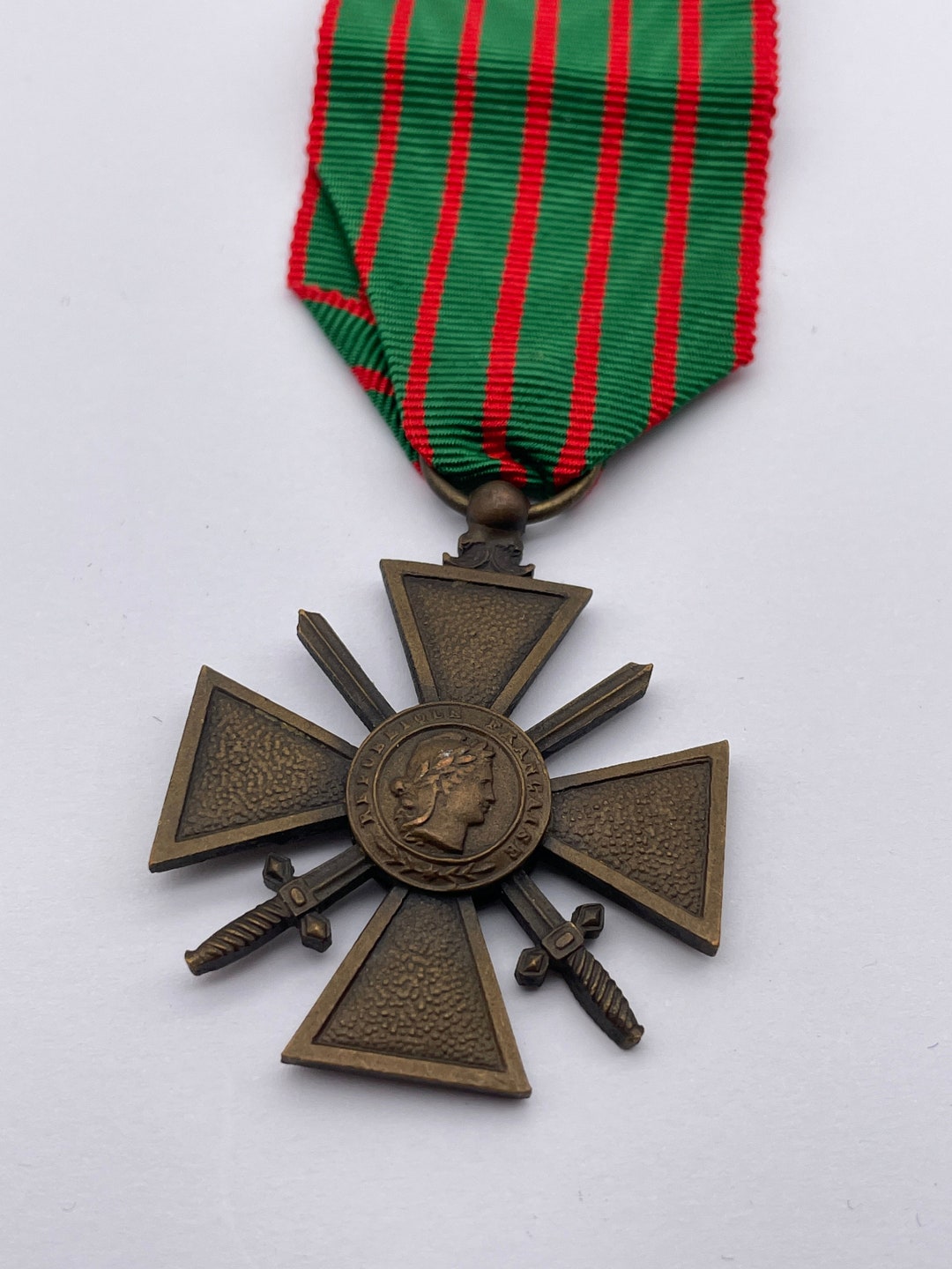 Original World War One French Croix De Guerre, 1914-1918 Reverse - Etsy