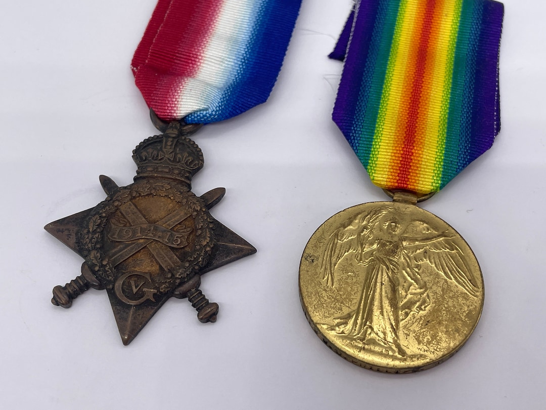 Original World War One Medal Pair, Warrant Officer, Ox and Bucks L.I ...