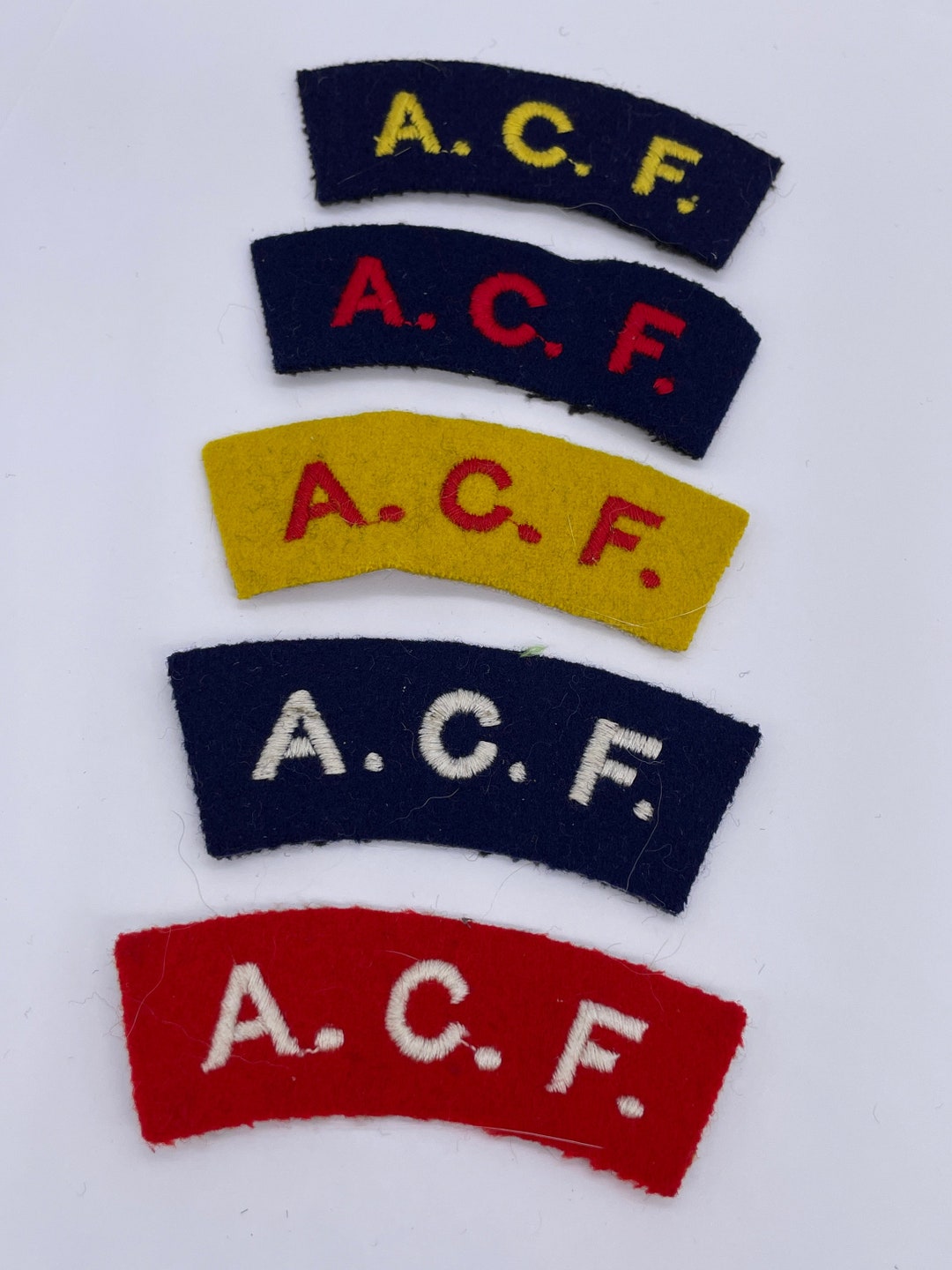 Original Army Cadet Force Cloth Shoulder Titles - Etsy