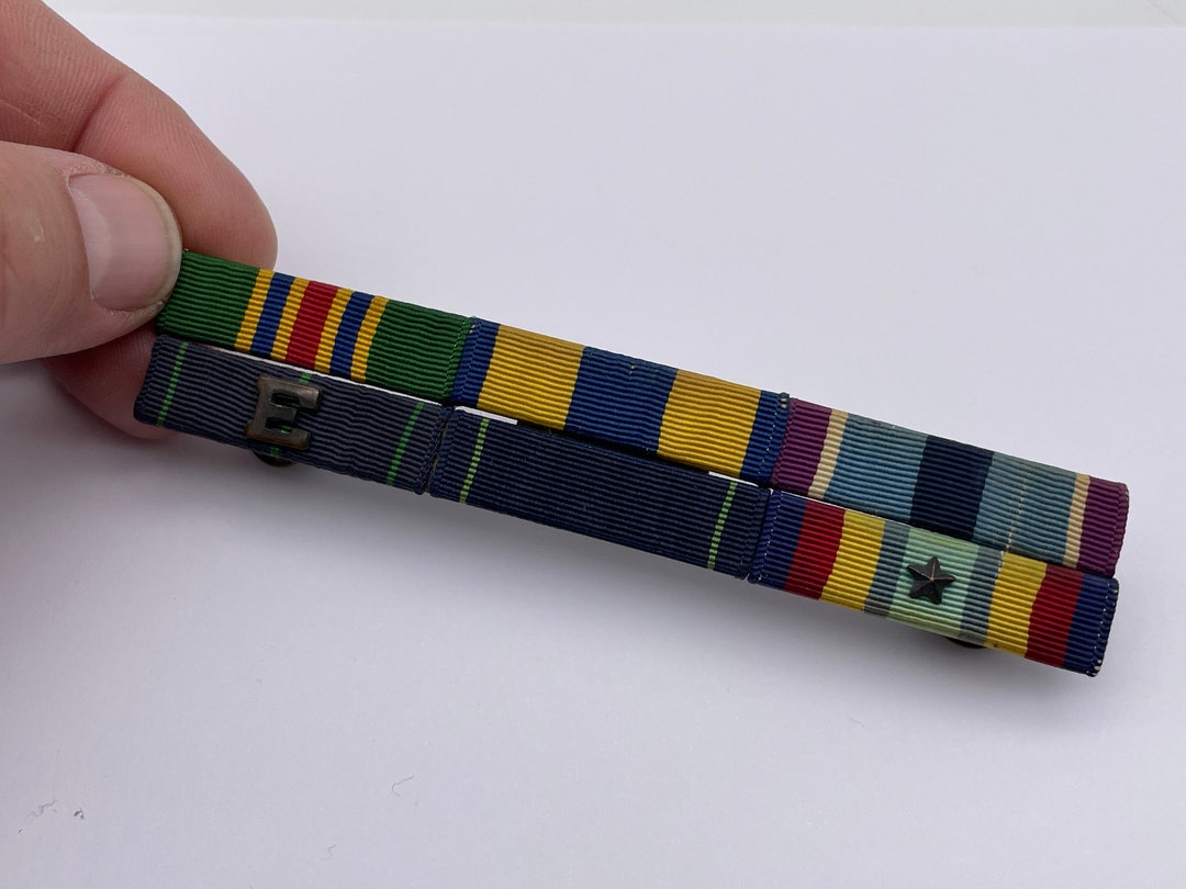 Original Vietnam War Era United States Navy Medal Ribbon Rack - Etsy