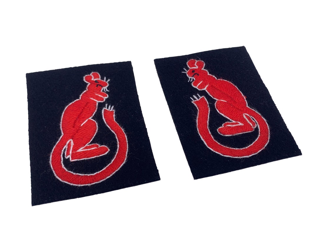 Premium Quality WW2 British Insignia Pair, Desert Rats, 7th Armoured ...