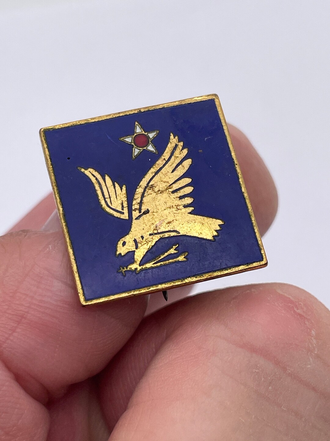 Original World War Two Era American 2nd Army Air Force Pin Back Badge ...