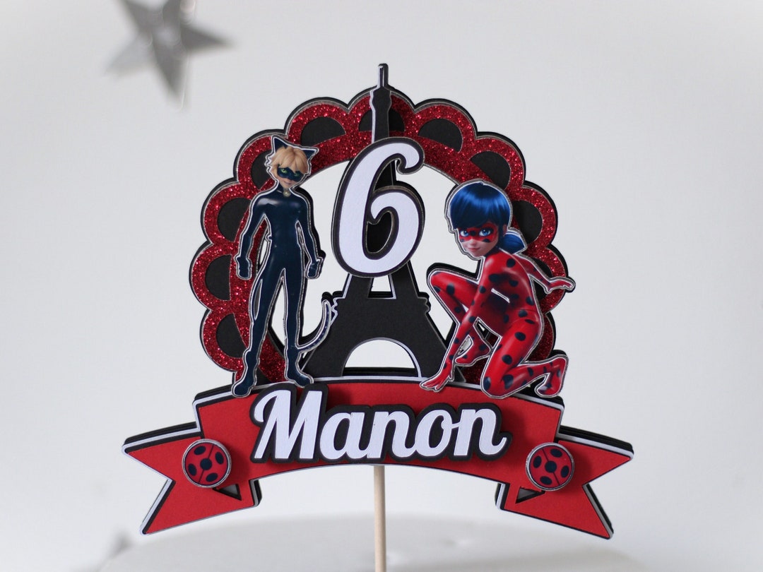Miraculous Cake Topper Birthday Decoration Miraculous Etsy