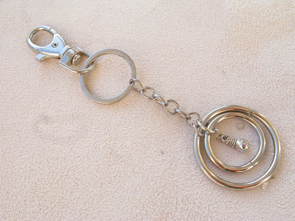Silver Rings Keyring Silver Keyring Rings Silver Keyring - Etsy