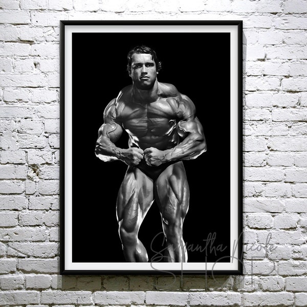 Arnold Schwarzenegger Posing - Etsy