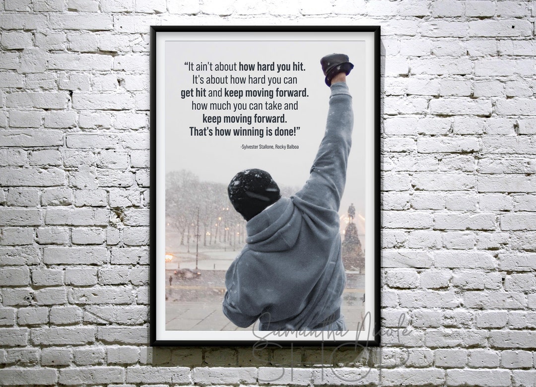 Rocky Balboa Motivational Poster, Quotes. Downloadable, Printable ...