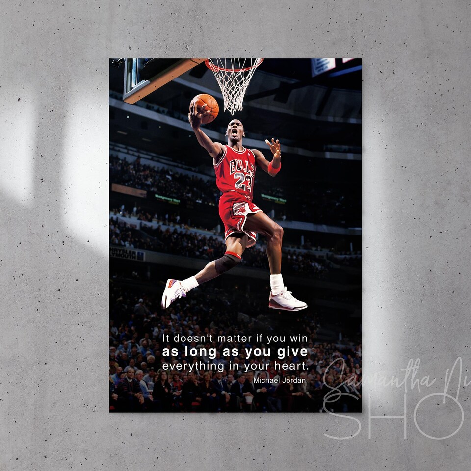 Michael Jordan Poster, Basketball Poster sold by Letti State | SKU ...