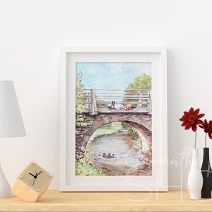 Winnie the Pooh on Stone Bridge E. H. Shepard 1957 Vintage Printable ...