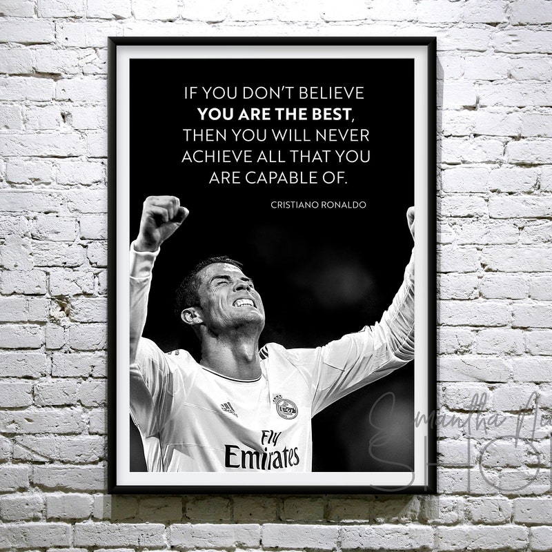 Ronaldo Prints Quote - Etsy